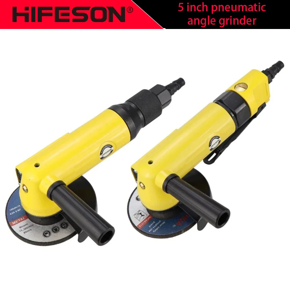High-Speed-5-inch-Pneumatic-Angle-Grinder-125mm-Air-Grinding-Tool-with ...