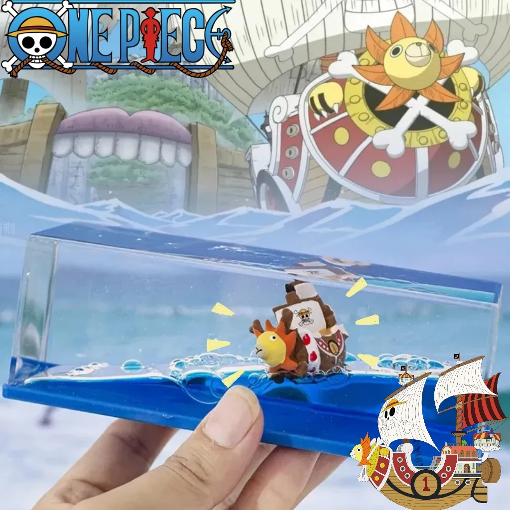 One-Piece-Luffy-Drift-Bottle-3D-Ship-Fluid-Ornaments-Creative ...