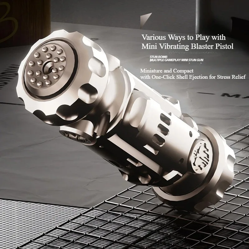 Stun Grenade Fidget Spinner Metal Miniature Pistol Launch Toy Gun with ...