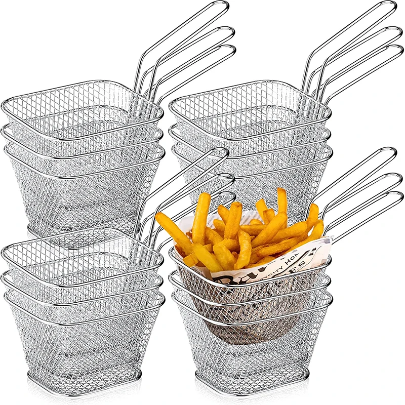 LMETJMA-French-Fry-Basket-Mini-Square-Fry-Basket-with-Handle-Stainless ...