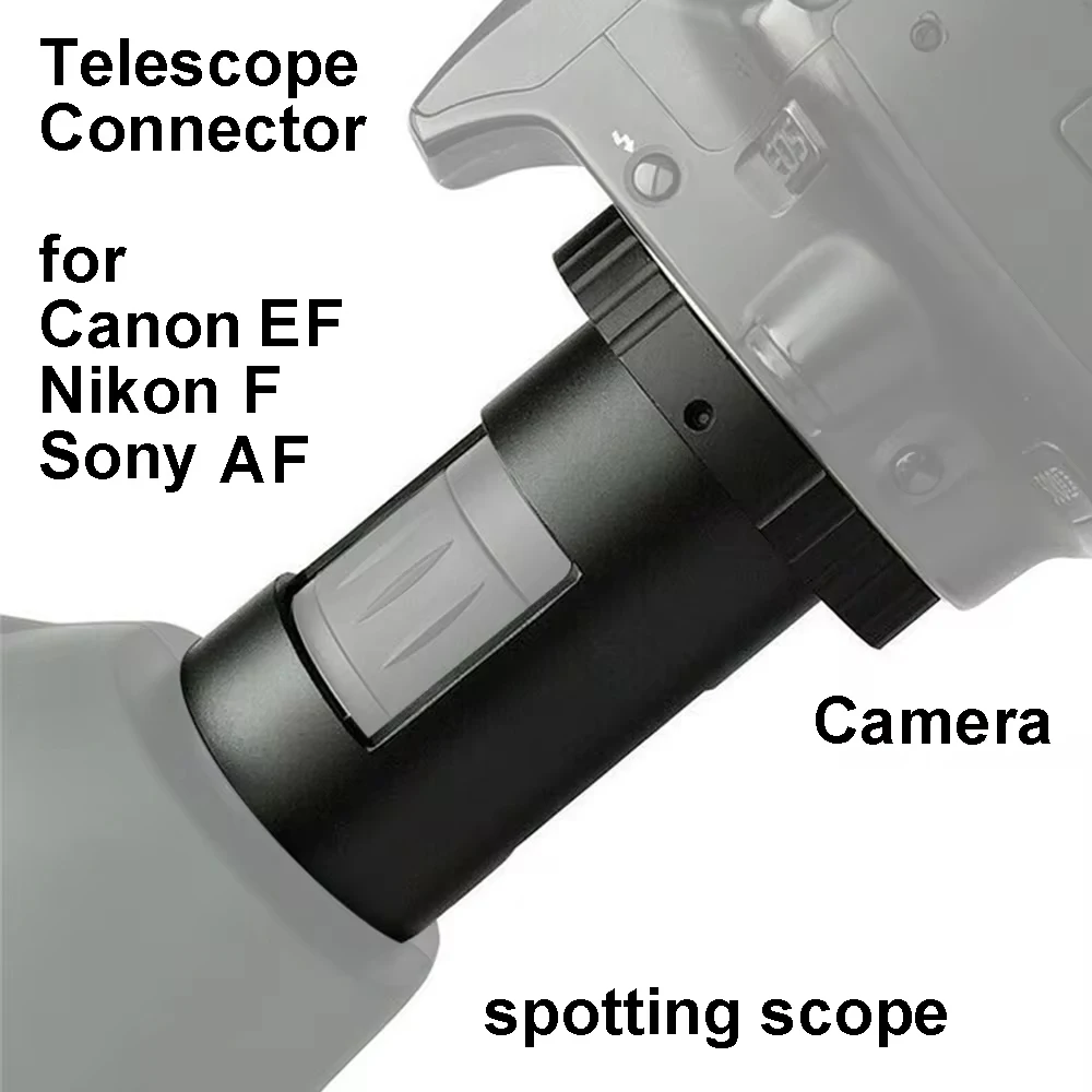 Spotting-Scope-Camera-Telescope-Adapter-Connector-Set-Tube-Ring-for ...