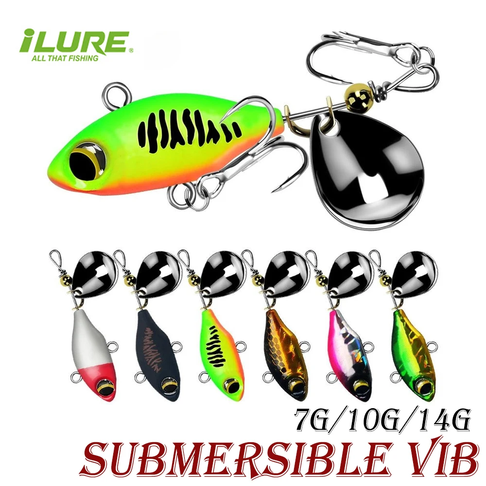 New-Wobble-Rotating-Metal-VIB-Vibration-Bait-Spinner-Spoon-Jig-Fishing-Lures-7g-10g-14g ...
