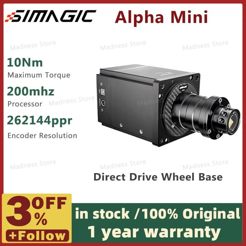 Simagic Alpha Mini V3: The Ultimate Wheel Base for Realistic Sim Racing ...