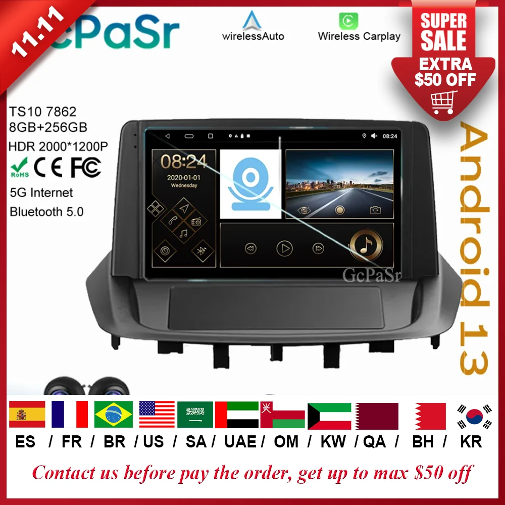 Auto-Android-For-Renault-Fluence-1-2009-2017-Multimedia-7862-QLED ...