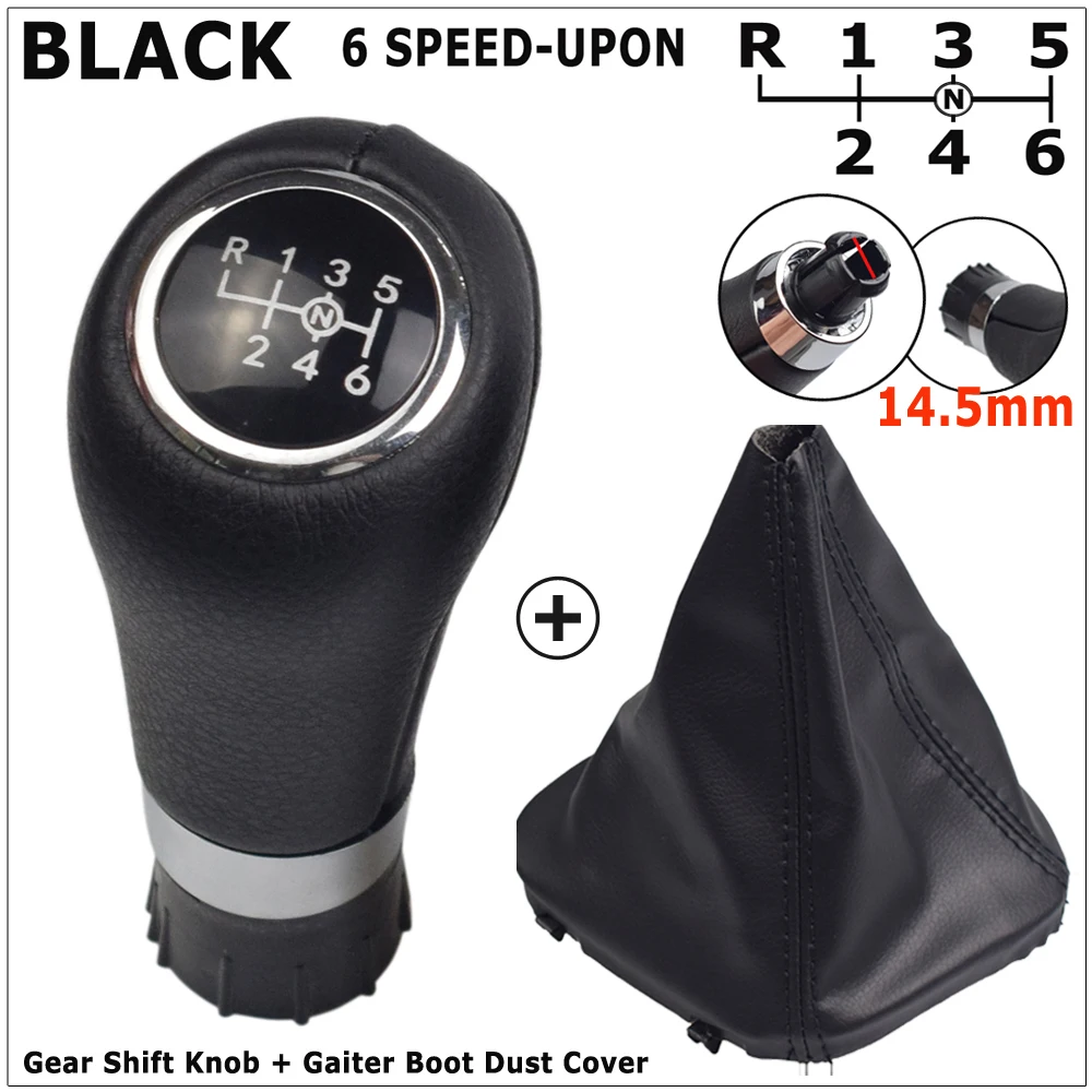 6-Speed-Manual-14-5mm-Car-Gear-Shift-Knob-Shifter-Lever-for-Mercedes ...