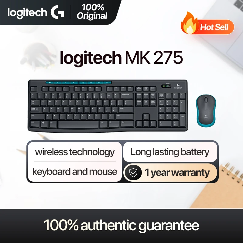 Logitech-MK275-USB-Wireless-Keyboard-Mouse-Stes-Waterproof-Keypad ...