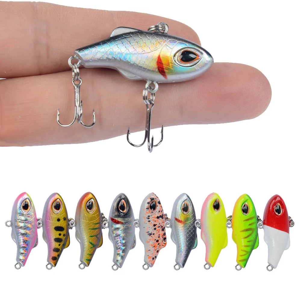 New 3.5Cm 5G Winter Crankbait Wobbler Sinking Fishing Crankbaits Vib Lure Ice Hard Lure Mini ...