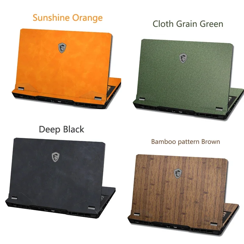 Crazy-Horse-Leather-Laptop-Sticker-Skin-Protector-Cover-for-MSI-GF66 ...