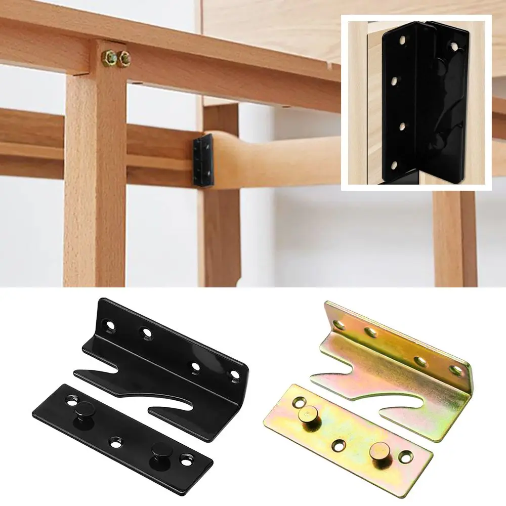 4 Set Furniture Fixed Connection Corner Multifunction Bed Rail Hook Bed ...