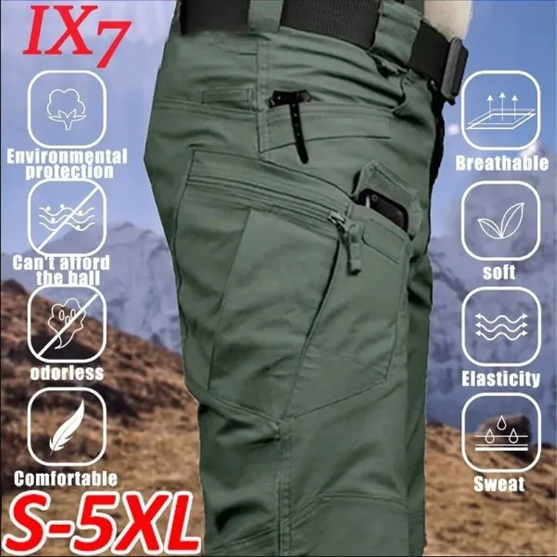 High Quality Man City Tactical Pants Waterproof Zipper Pocket Summer Breathable Lightweight Pant ...