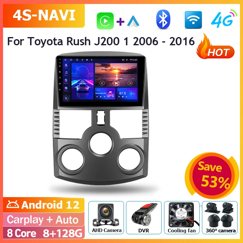 Android-Auto-Car-Radio-Multimedia-Player-For-Toyota-Rush-J200-1-2006 ...
