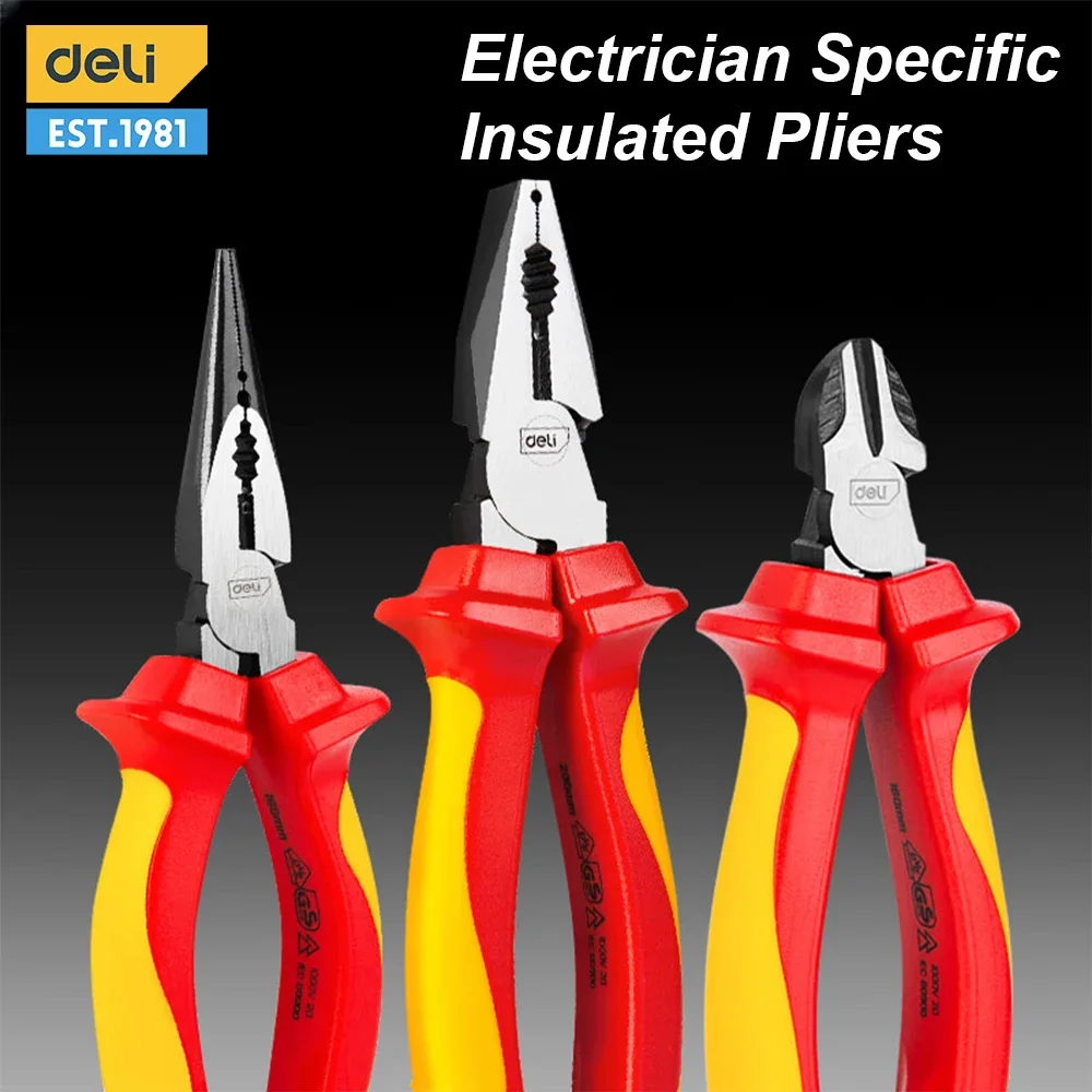 Deli-6-Inches-Wire-Pliers-Sharp-Large-Opening-Stripping-Pliers ...