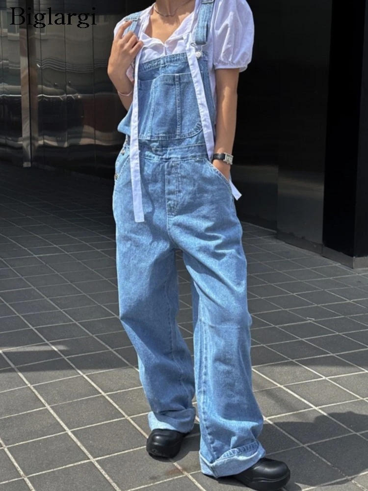 Jeans-Spring-Summer-Denim-Overalls-Pant-Women-Wide-Leg-Loose-Pleated ...