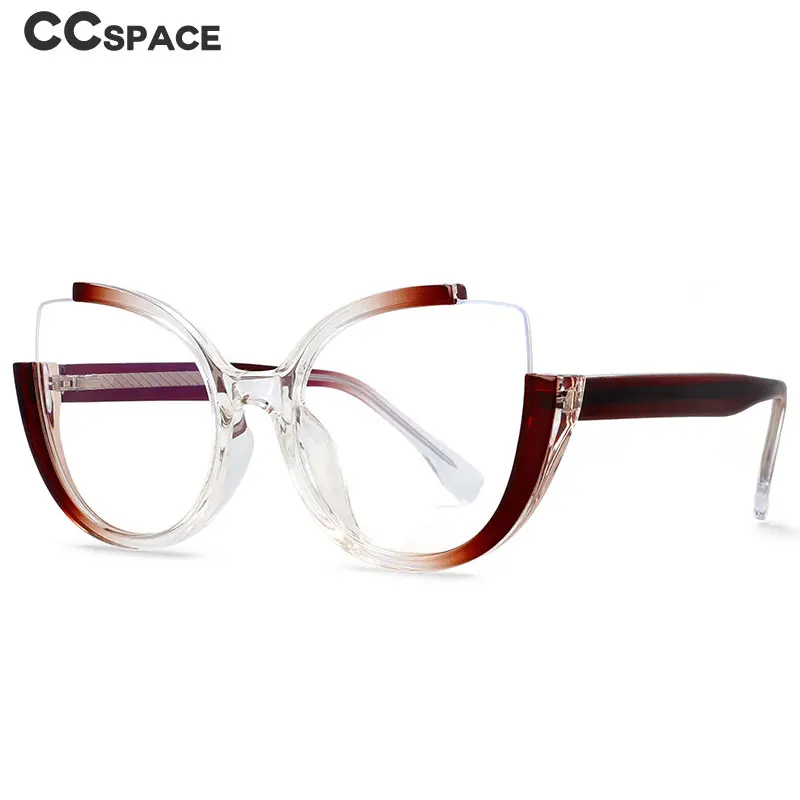 54627 New Style Half Frame Glasses Frame Ladies Cat Eye Large Frame ...