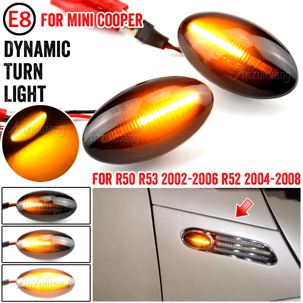 Dynamic Side Marker Lights For Mini Cooper Flowing Repeater Lamps For ...