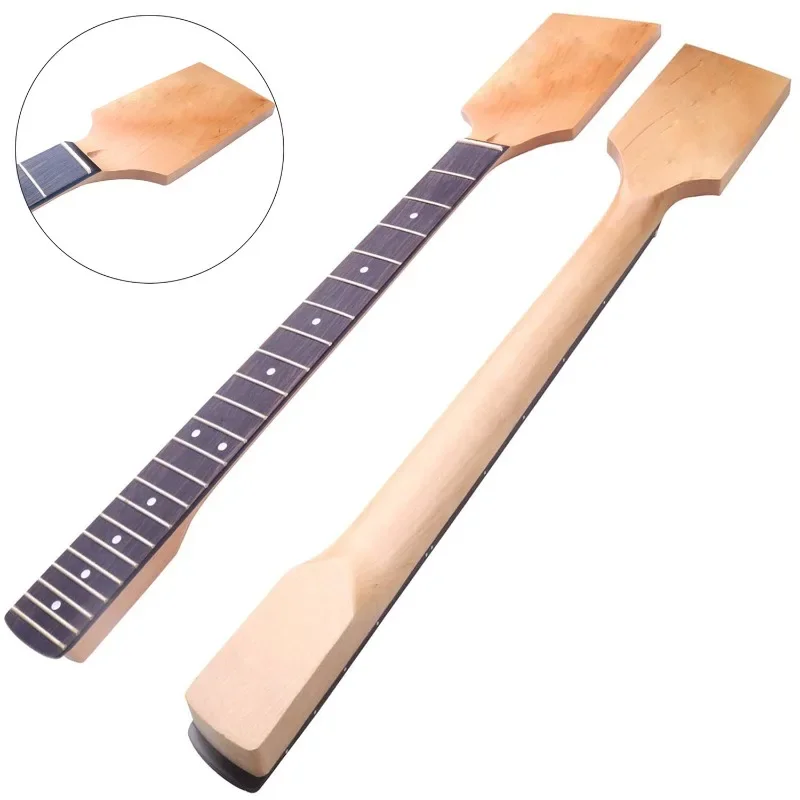 DIY-Electric-Guitar-Neck-Natural-Color-Canadian-Maple-22-Frets-Guitar ...