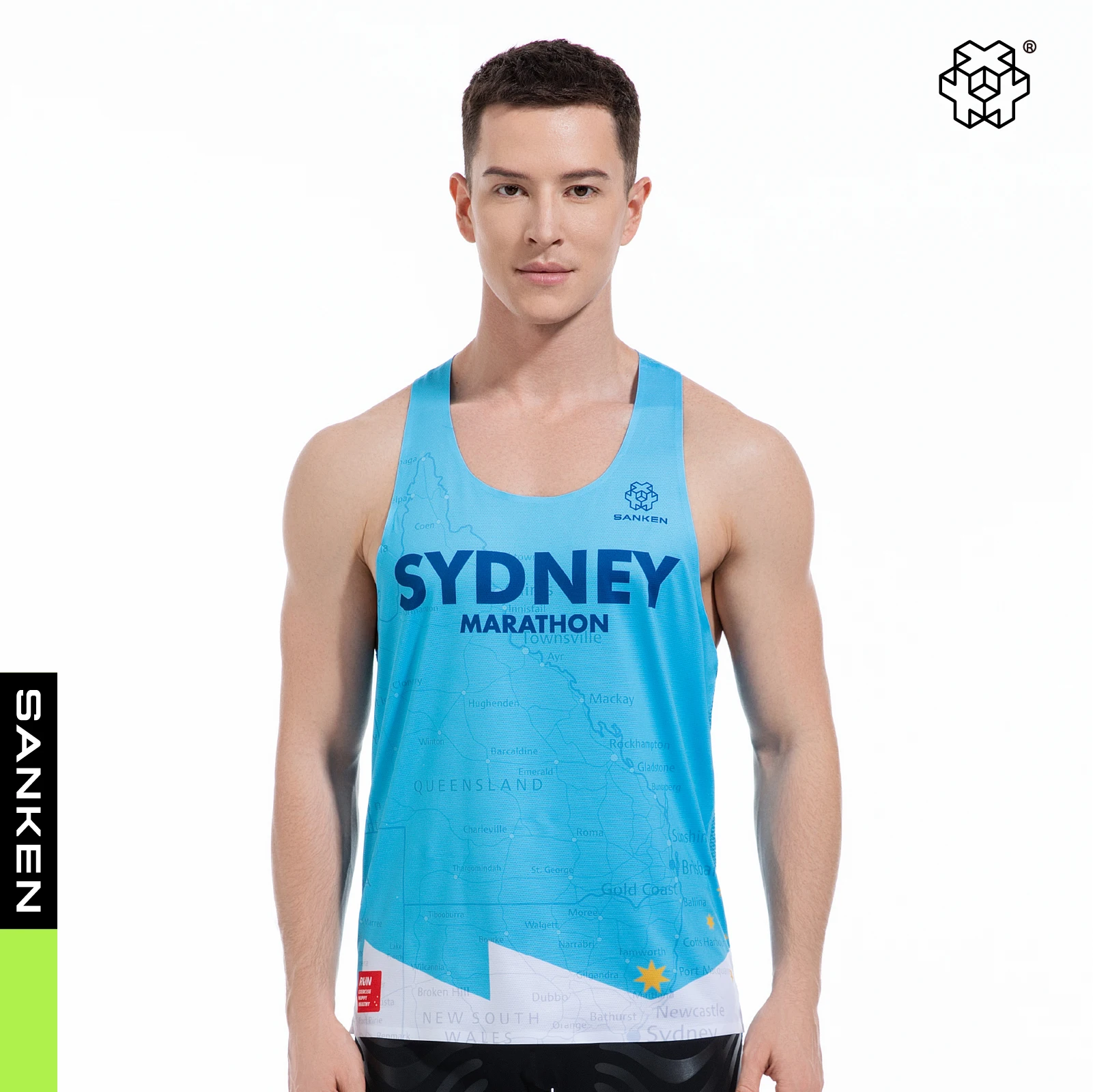 Men's Seamless Lightweight Marathon Tank Top Dry Fit Sleeveless Workout ...