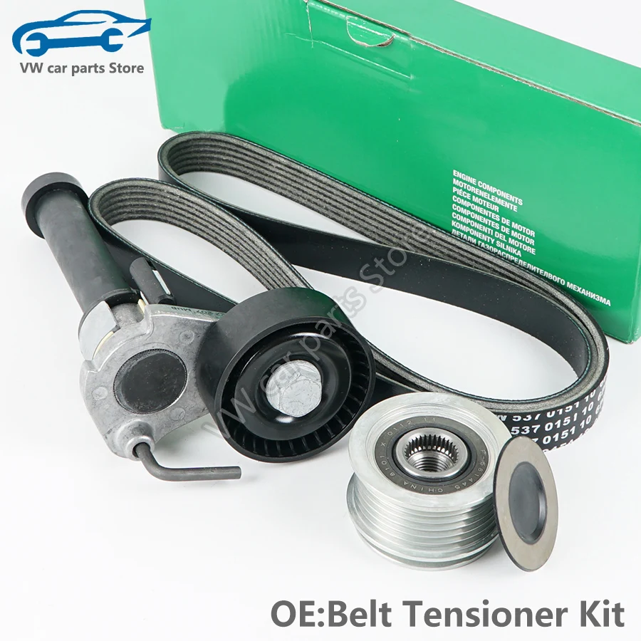 06J903133D-Generator-Belt-Tensioner-Set-For-VW-EOS-Passat-CC-B7 ...