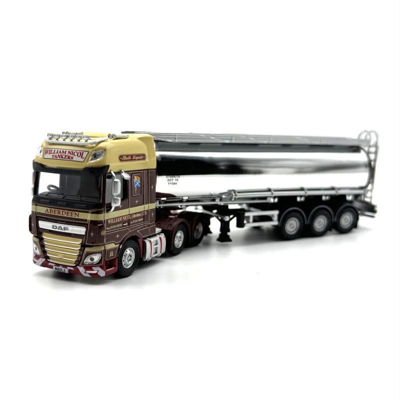 Diecast-Alloy-1-76-Scale-DAF-XF-Tank-Truck-Trailer-Cars-Model-Adult ...