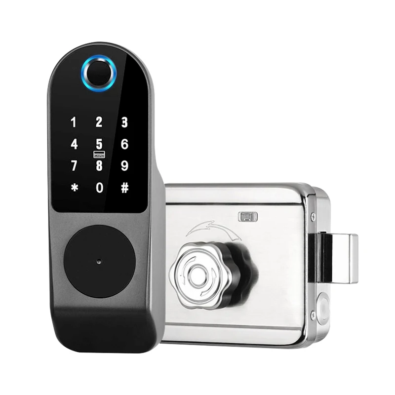 Smart-TTLock-Front-Digital-Biometric-Password-Finger-Print-Rim-Locks ...