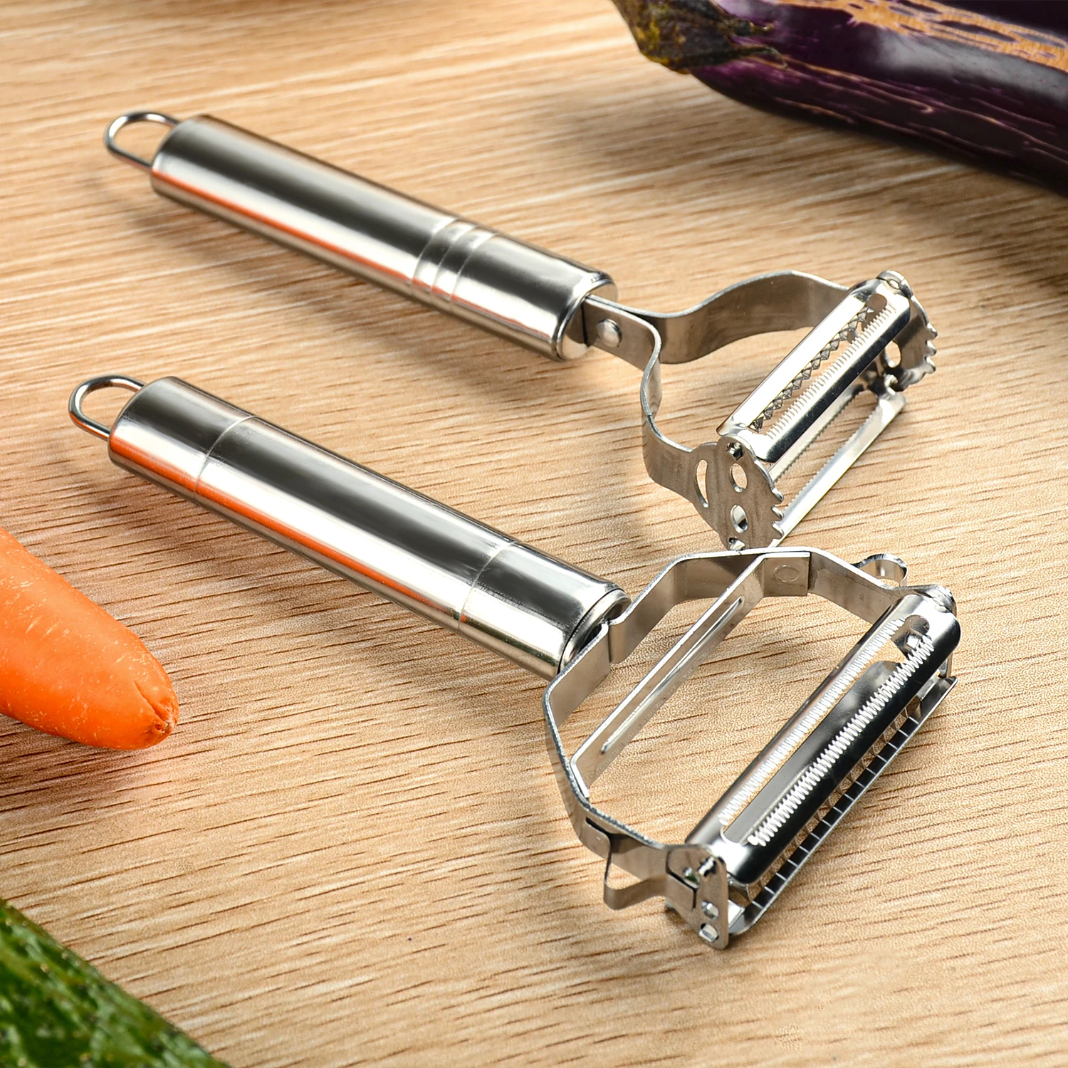 Stainless Steel Multi-function Peeler Slicer Vegetable Fruit Potato ...