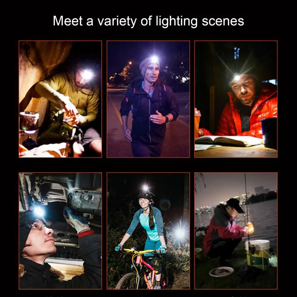Running-Hat-Flashlight-Hat-Flashlight-Hands-free-Waterproof-Hat-Clip ...