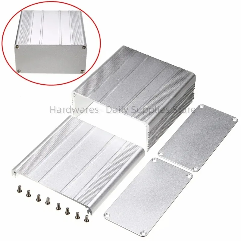 1pc Aluminum Enclosure Case Silver DIY Electronic Project PCB ...