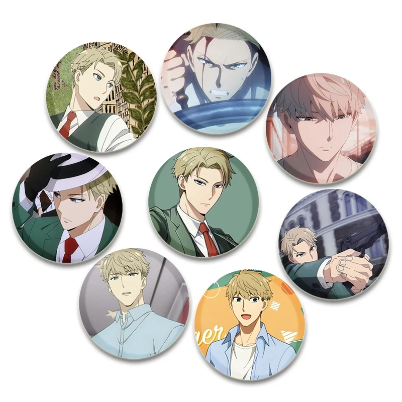 SPY×FAMILY Brooche Round Enamel Pin for Backpacks Decorative Cartoon ...