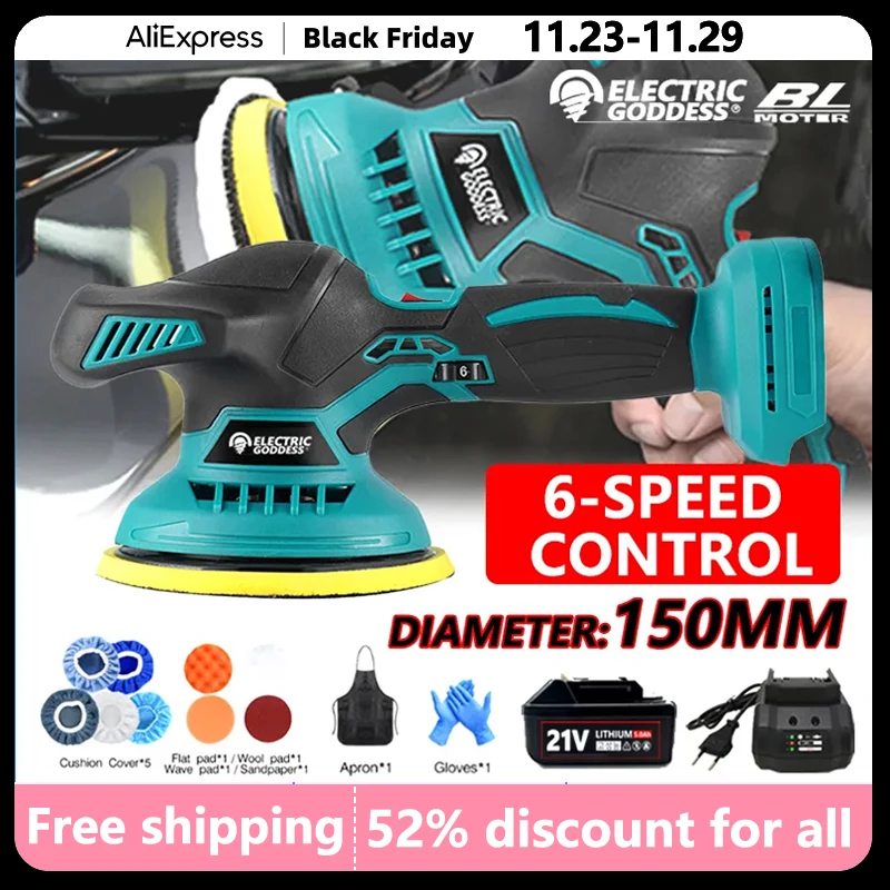 18V-Cordless-Car-Polisher-Electric-Auto-Polishing-Machine-Home-Cleaning ...