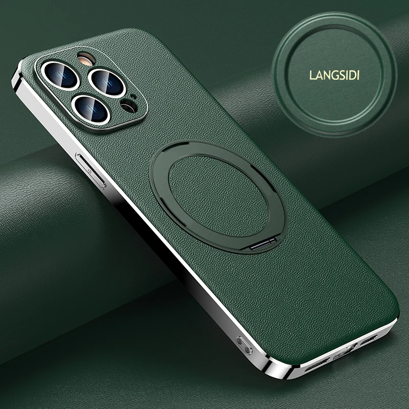 Magnetic-Leather-for-Magsafe-Case-for-iPhone-15-12-13-14-Pro-Max-15Pro ...