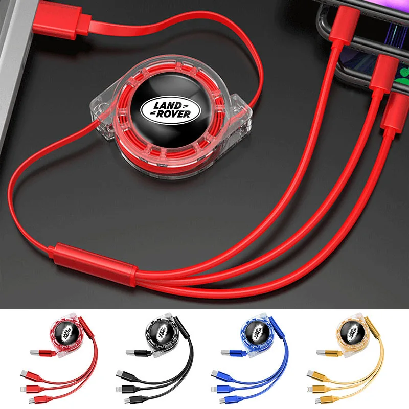 3 In 1 Micro USB Type C Charging Cable Multi Charger For Land Rover ...