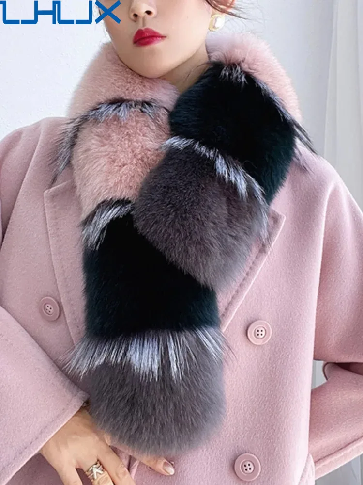 LJHLJX-New-Winter-Contrast-Fur-Scarf-Women-s-Coat-Fur-Collar-Color ...