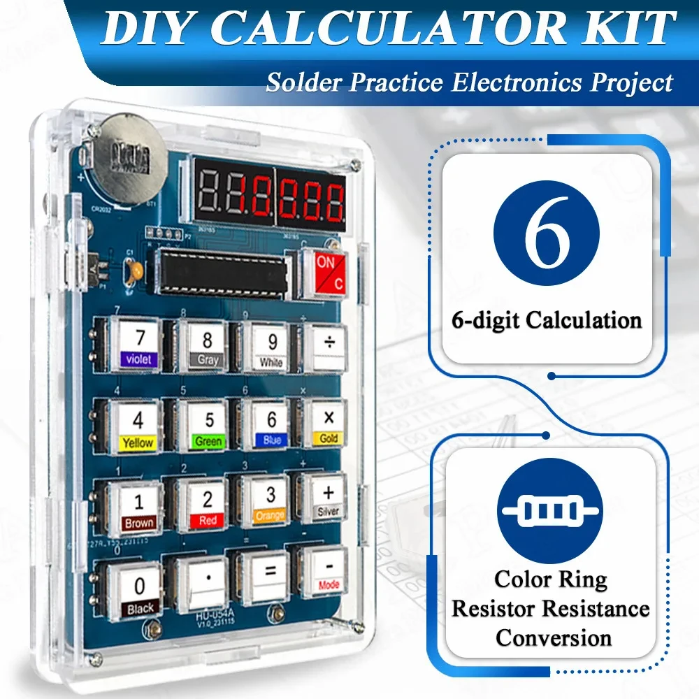 DIY-Calculator-Making-Electronic-Kit-MCU-Soldering-Training-Experiment ...