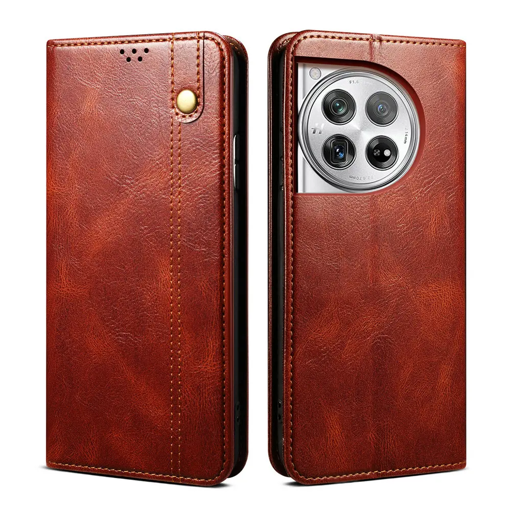 Flip-Case-For-Oneplus-12-R-10-Pro-ACE-3-2V-Luxury-Cover-Texture-Leather ...