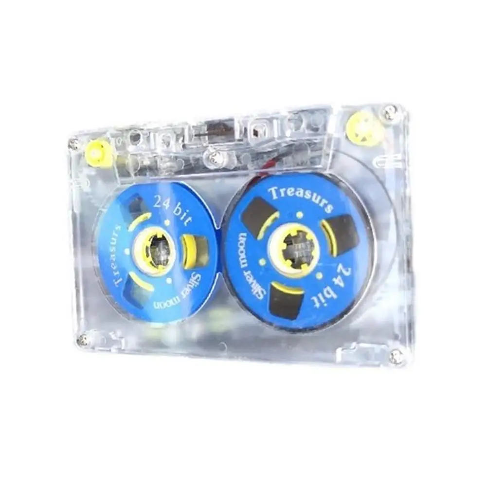 Transparent-Audio-Cassette-Tape-Shell-Plastics-Reel-Cassette-No-tape ...
