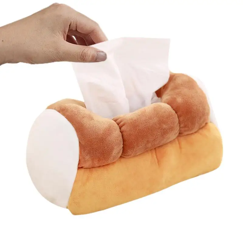 Unique-Tissue-Box-Holder-Cartoon-Simulation-Toast-Plushie-Tissue-Box ...