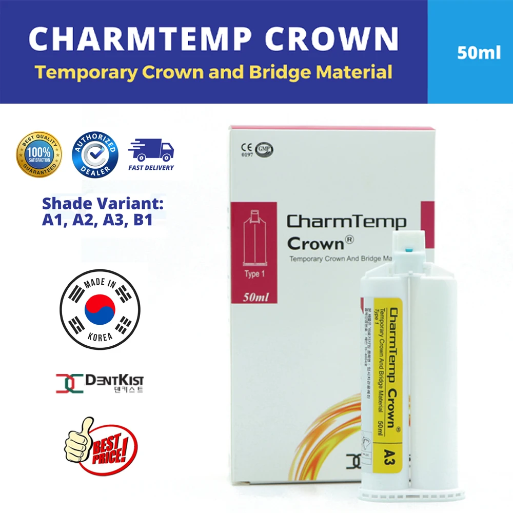 Dental-Temporary-Crown-And-Bridge-Material-Resin-Self-Curing-Automix-Luxa-Pro-Charm-Temp ...