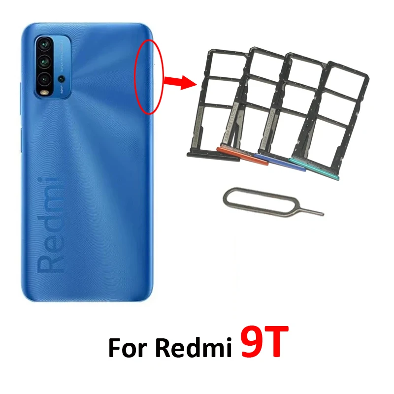 Bandeja-de-ranura-para-tarjeta-SIM-para-tel-fono-Xiaomi-Redmi-9T-nuevo ...