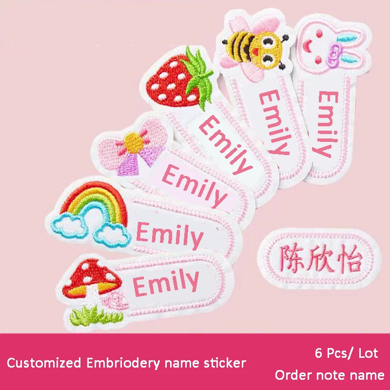 Customized-Embroid-Name-Sticker-Tag-Embroidery-Sewing-Waterproof-Baby ...