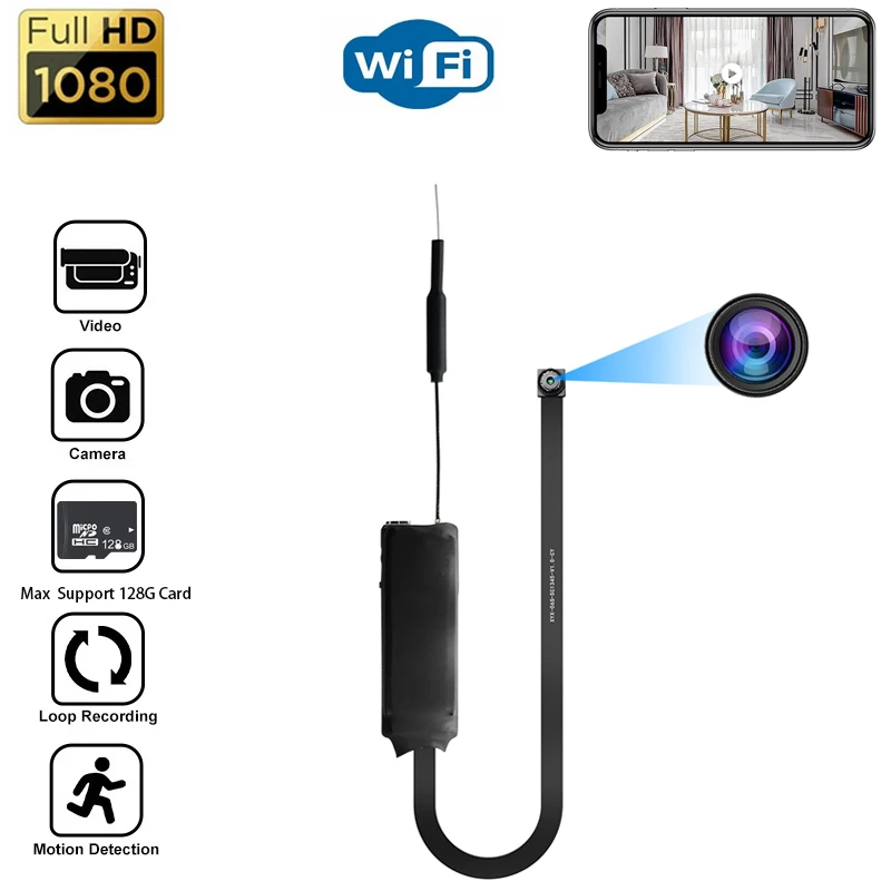 Mini-Cam-ra-HD-1080P-Sans-Fil-Wifi-pour-la-Maison-et-le-Bureau-Vision ...