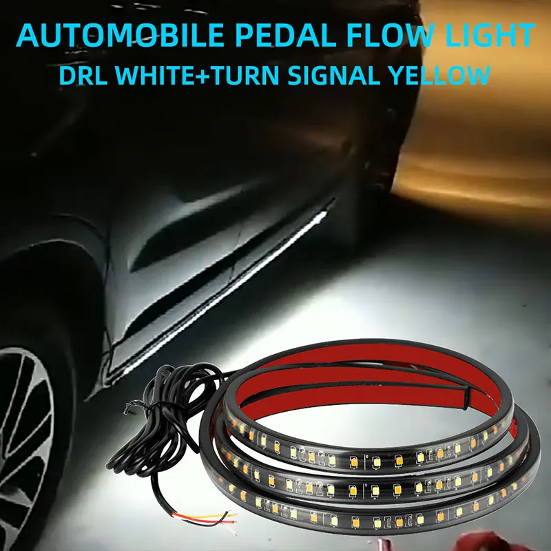 2x-drl-led-Daytime-running-lights-Car-Welcome-light-strip-Flashing ...