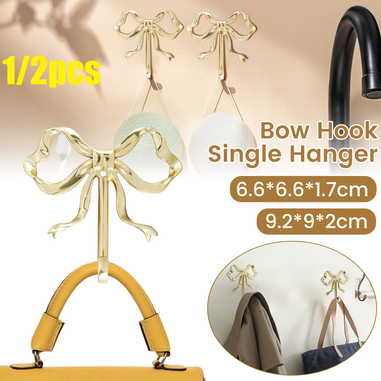 Nordic-Retro-Clothes-Hook-Brass-Bow-Hook-Decorative-Bow-Hanger-Coat ...