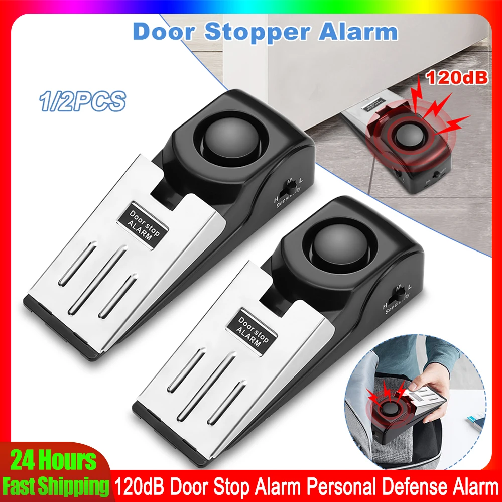 Elecpow 125dB Anti Theft Door Stop Alarm Portable Personal Defense ...