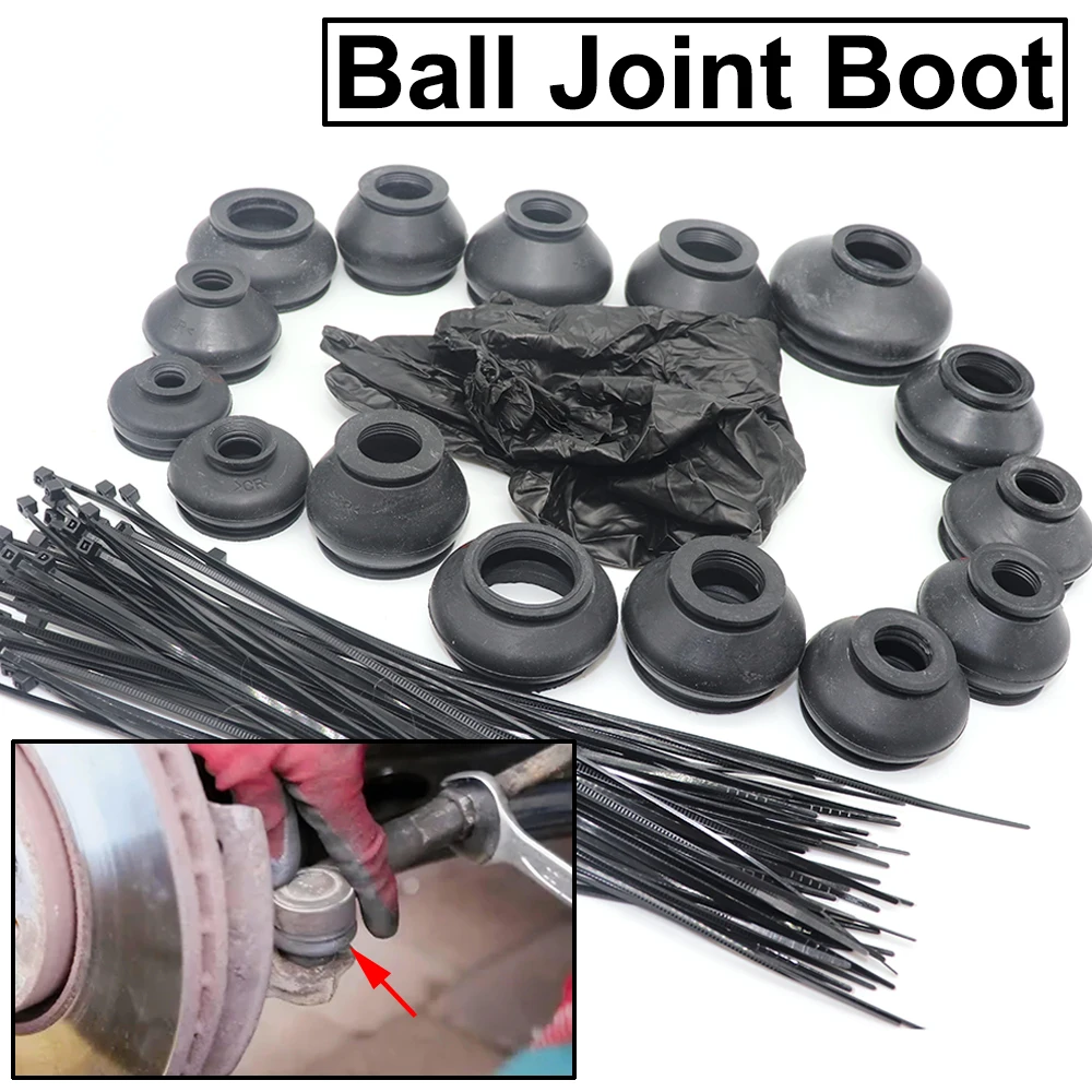 Car Ball Joint Boot with Fasten Cable Tie Wrap Glove Suspension ...