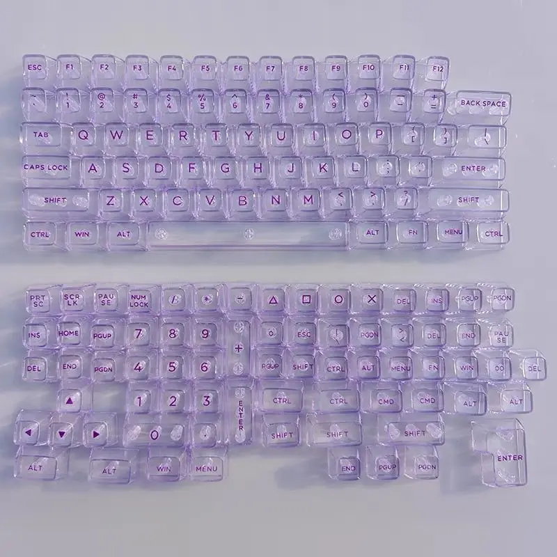 143-Keys-Purple-Crystal-Transparency-Keycaps-Full-Set-SA-Height-PBT ...