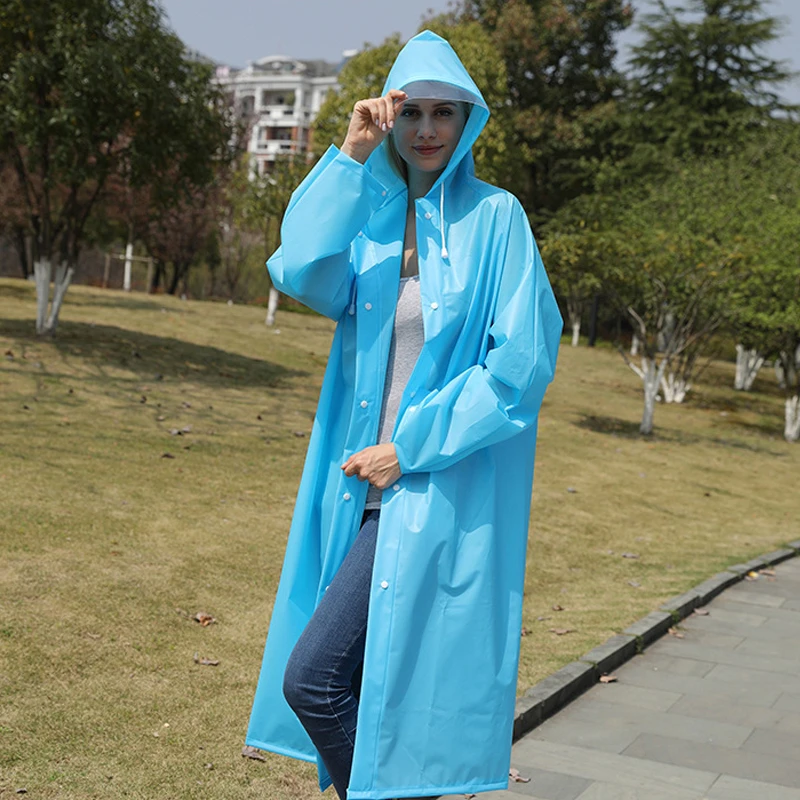 Raincoat Women Men Waterproof Face Protection Thickened Tourist ...