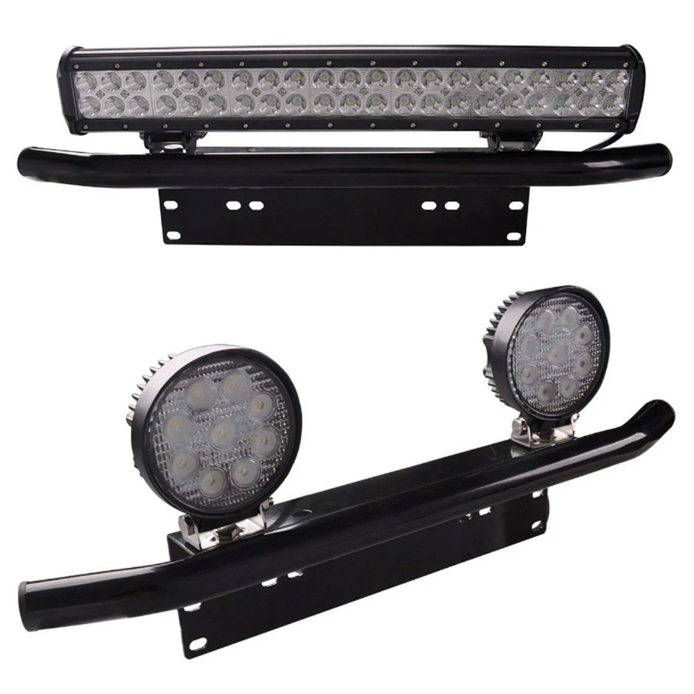 Front Bumper Vehicle Plate Holder License Plate Log Light Mount Bracket ...