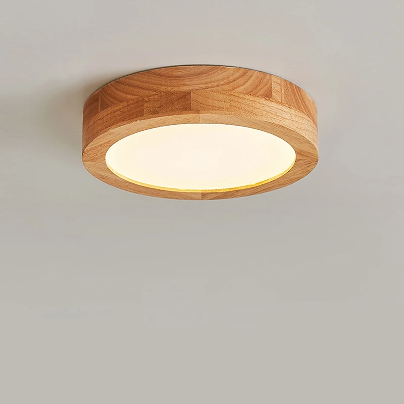 Simple-Round-ceiling-lights-Bedroom-Led-Ceiling-Lights-Wood-Lamp-Home ...