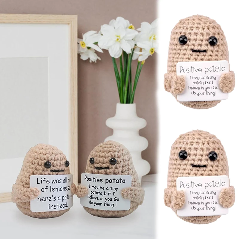 1-10PCS-Mini-Handmade-Knitted-Potato-Knitted-Wool-Crochet-Potato-with ...