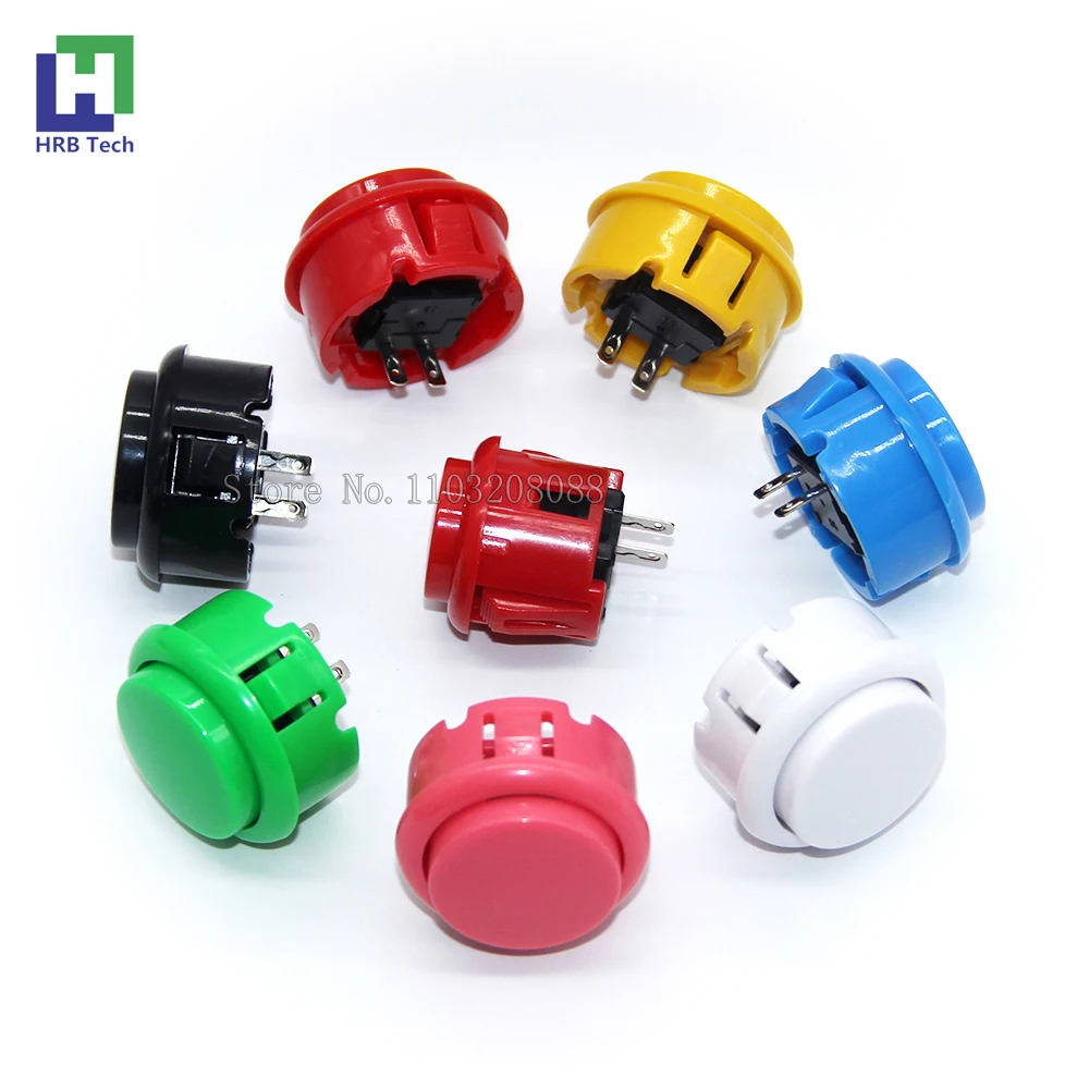 SANWA Style 5p Interface Joystick Sanwa Style Push Buttons 30mm & 24mm ...